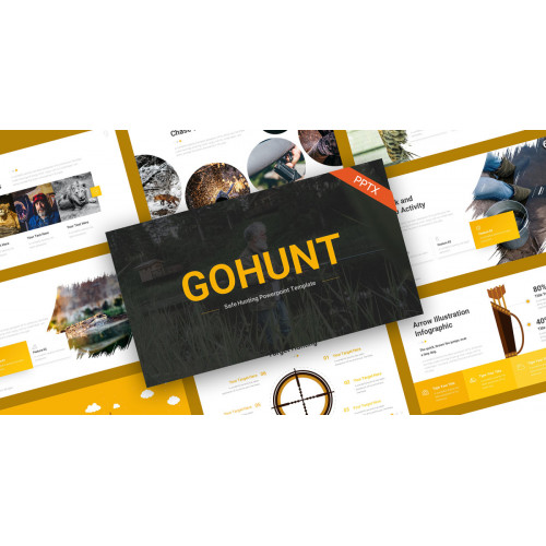 GoHunt Safe Hunting PowerPoint Template - Grandgiran.shop